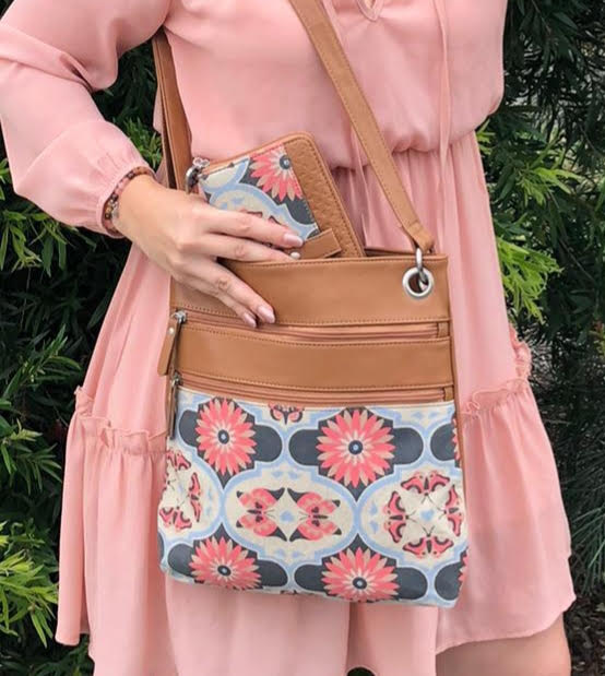 Melbourne Bag - Butterfly Mandala – Vegan Leather Cross-Body Handbag ...